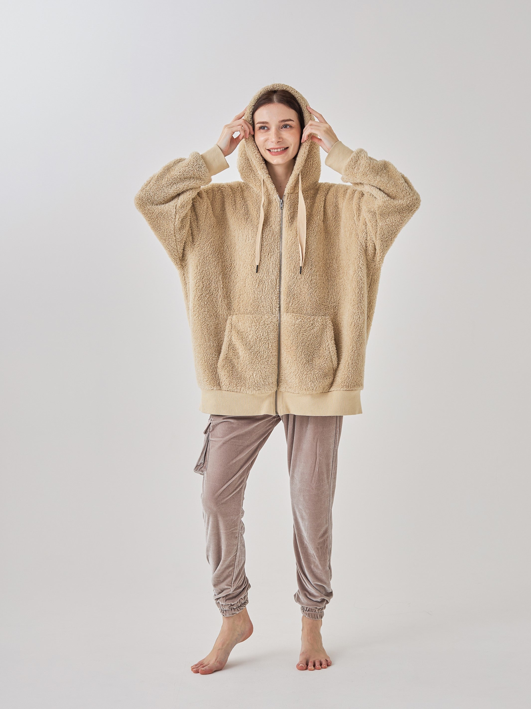 boa teddy hoodie – AMATERASJAPAN