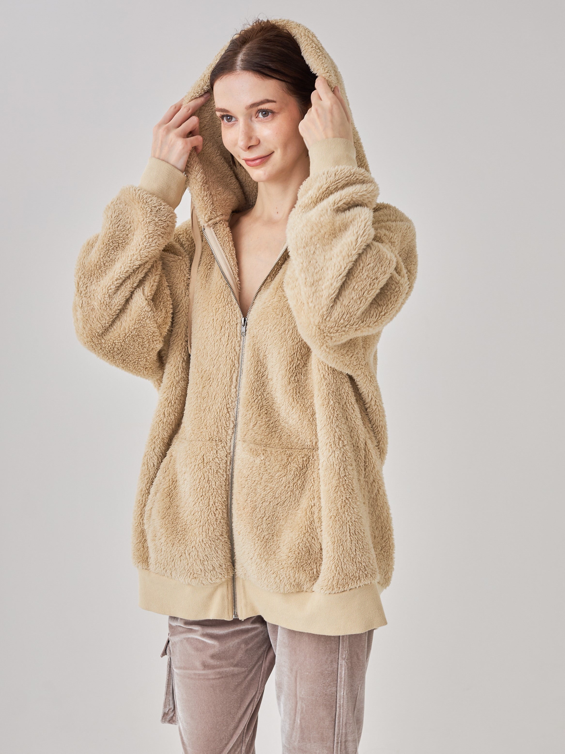 boa teddy hoodie – AMATERASJAPAN