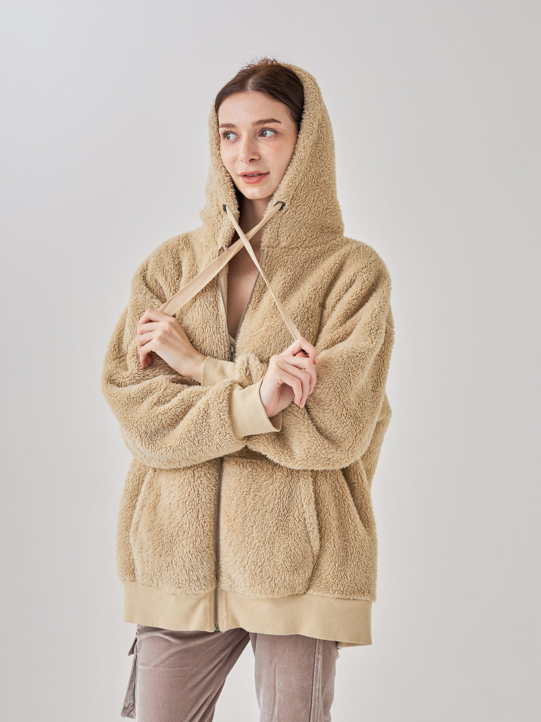 boa teddy hoodie – AMATERASJAPAN